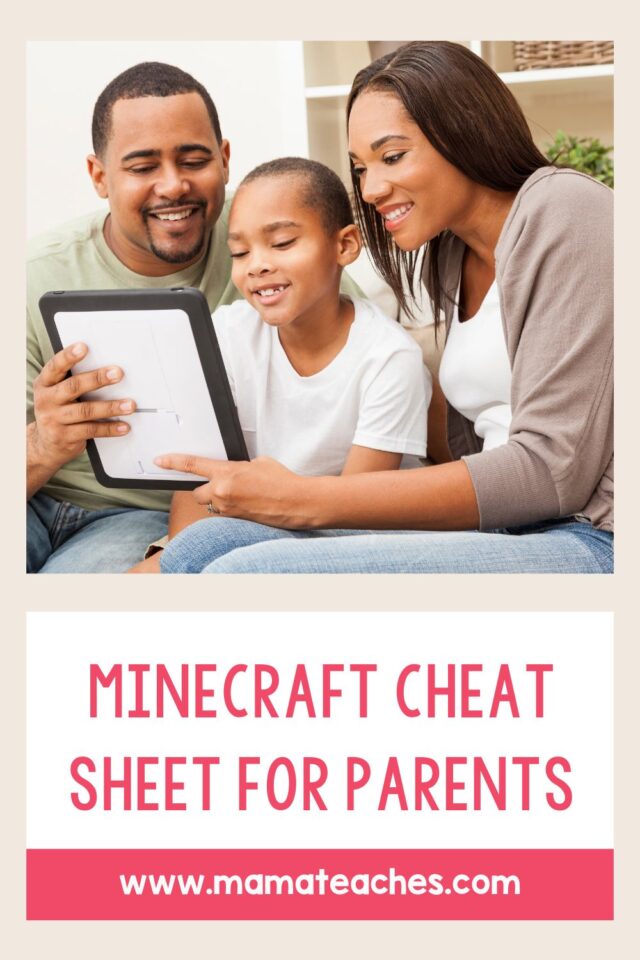 Minecraft Cheat Sheet for Parents - Mama Teaches