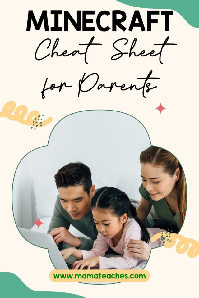 Minecraft Cheat Sheet for Parents - Mama Teaches