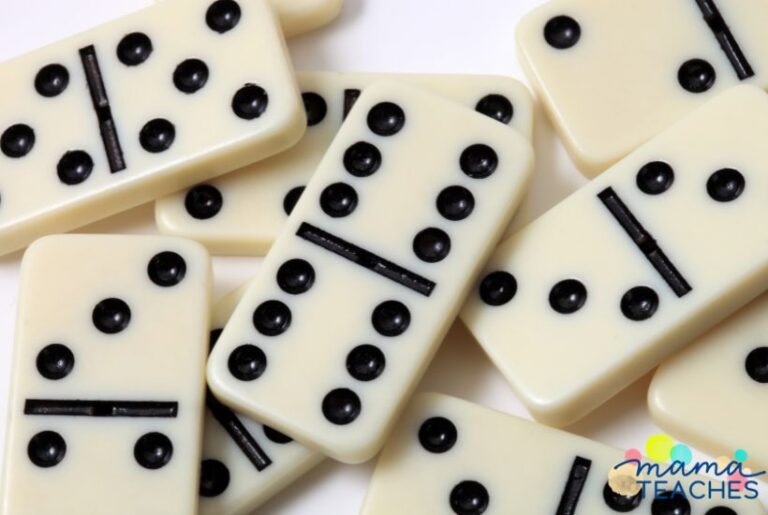 Using Dominoes to Teach Math - Mama Teaches