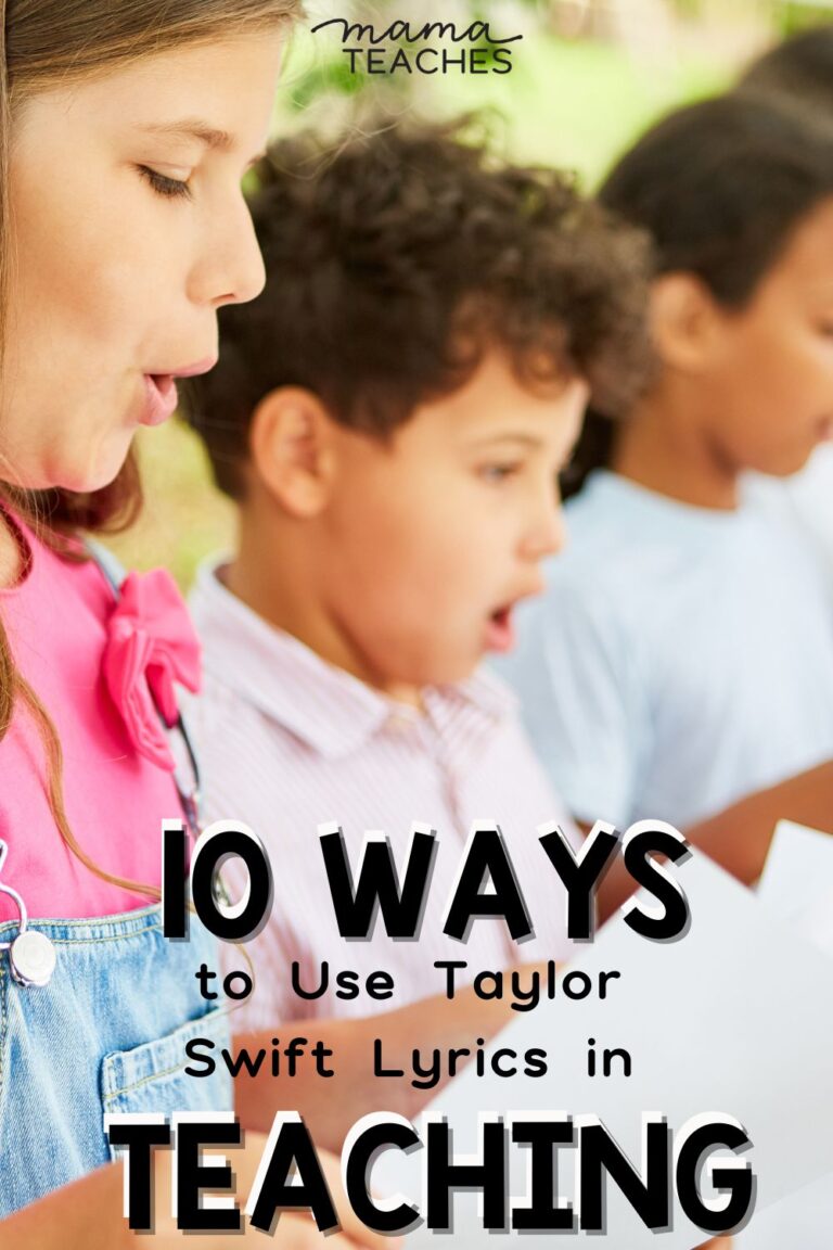 10 Ways to Use Taylor Swift Lyrics in Teaching - Mama Teaches