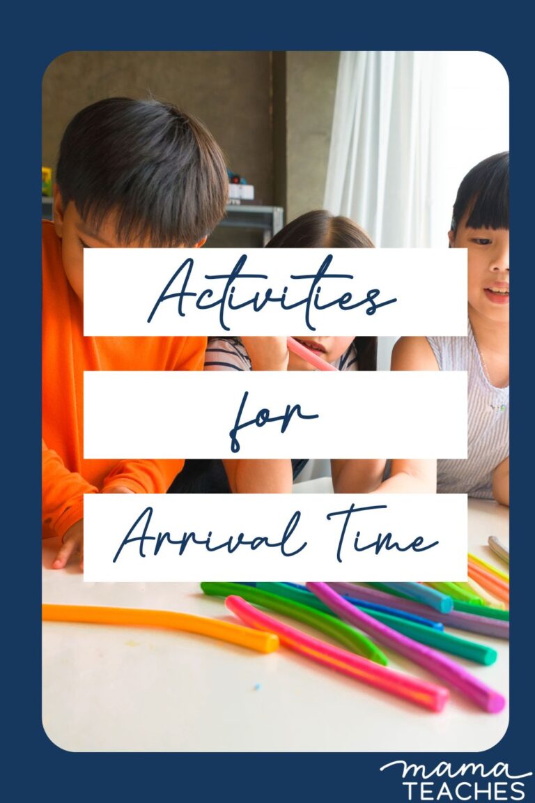 Activities for Arrival Time - Mama Teaches