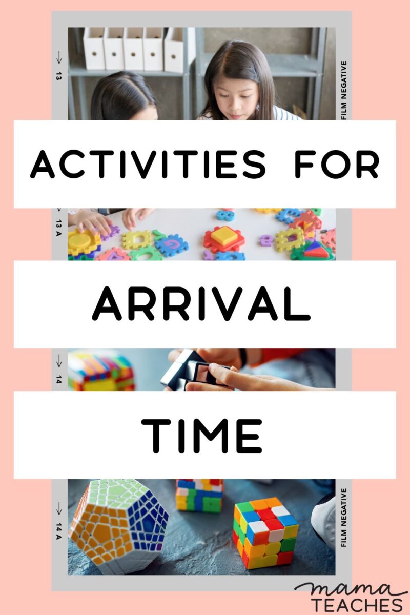 Activities for Arrival Time - Mama Teaches