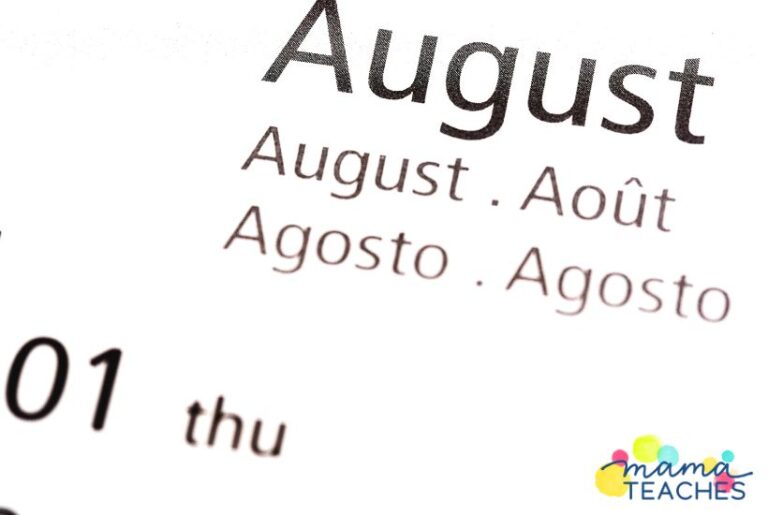 Fun Facts About August - Mama Teaches