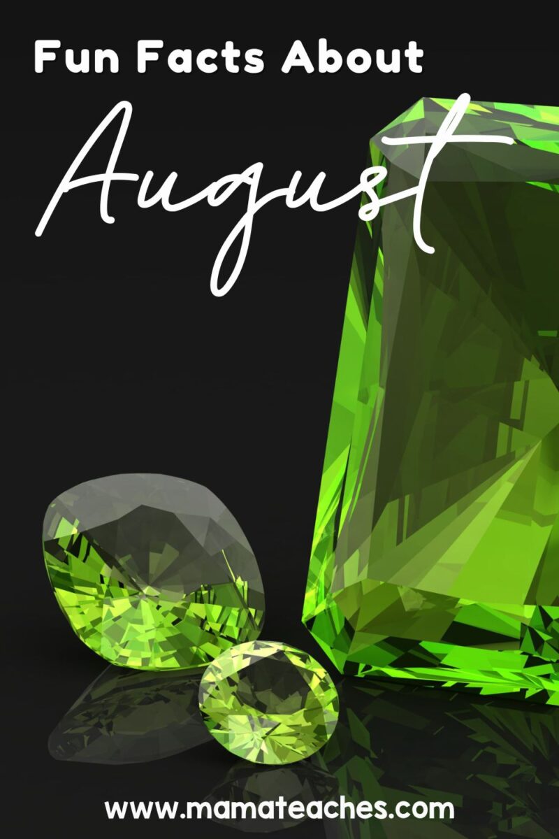 Fun Facts About August - Mama Teaches