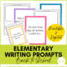 25 Back to School Writing Prompts for Elementary Kids - Mama Teaches