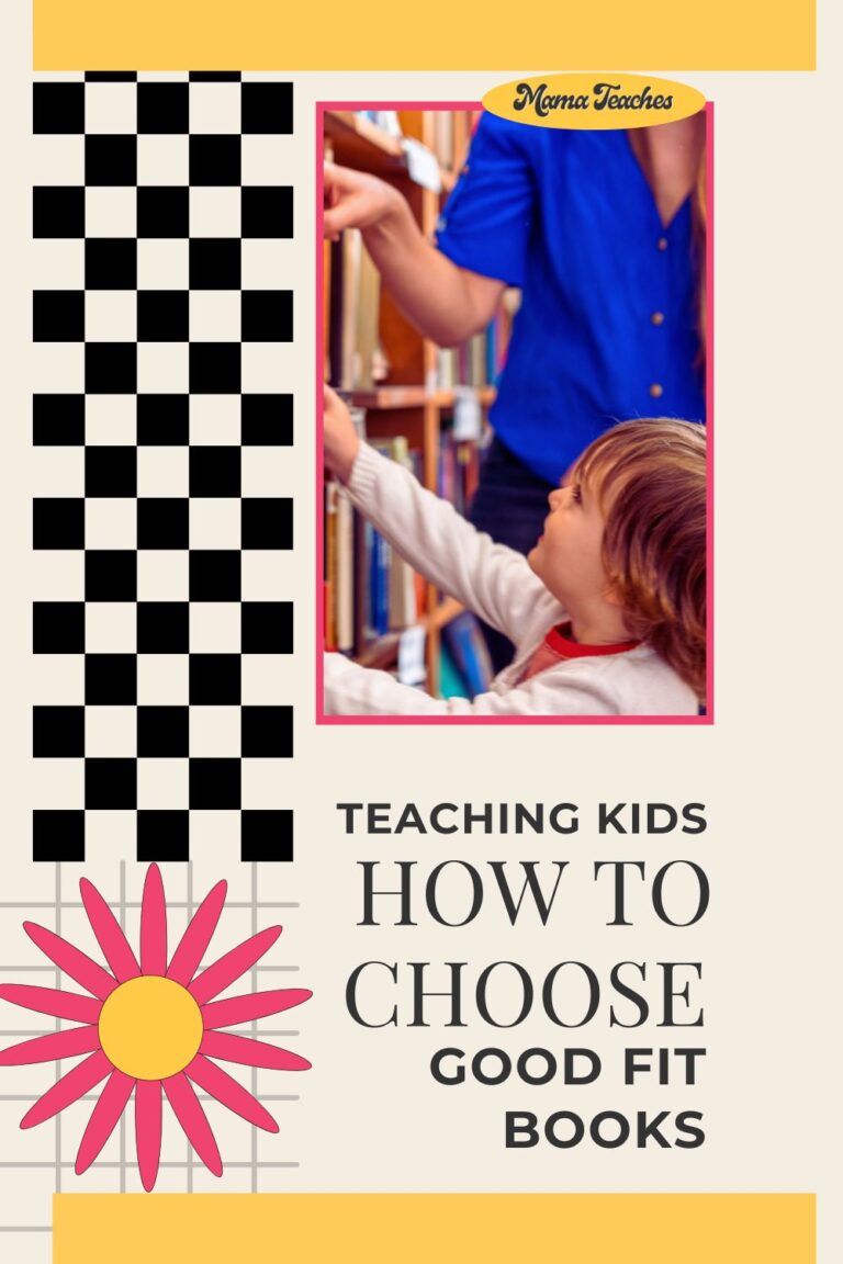 Teaching Kids How to Choose Good Fit Books - Mama Teaches