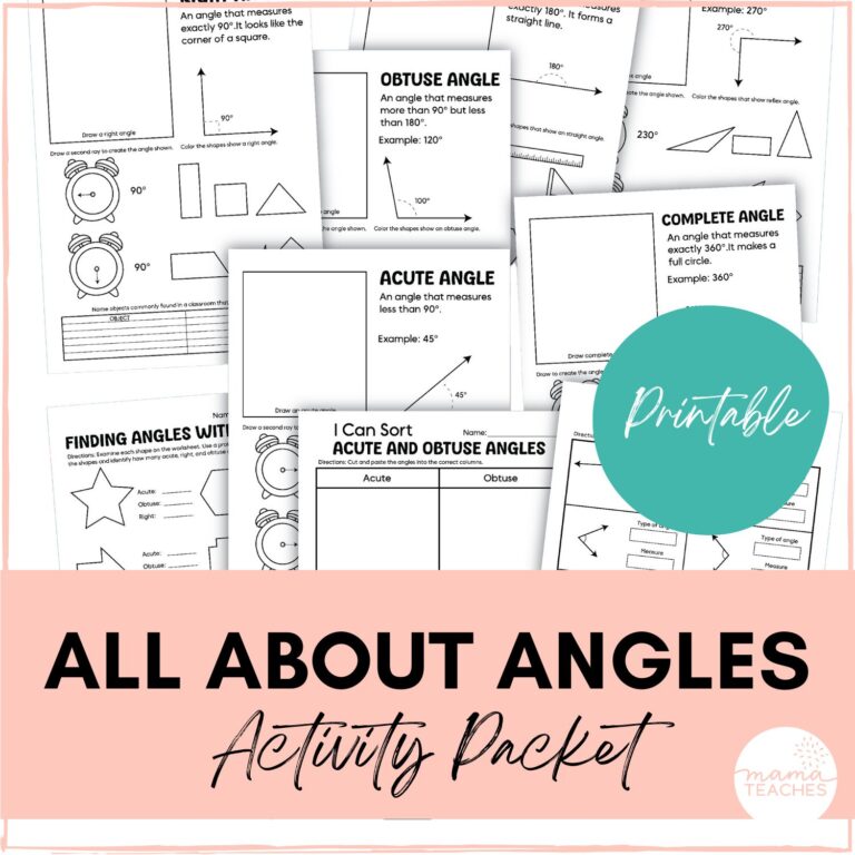 Fun Angles Lesson Ideas - Mama Teaches