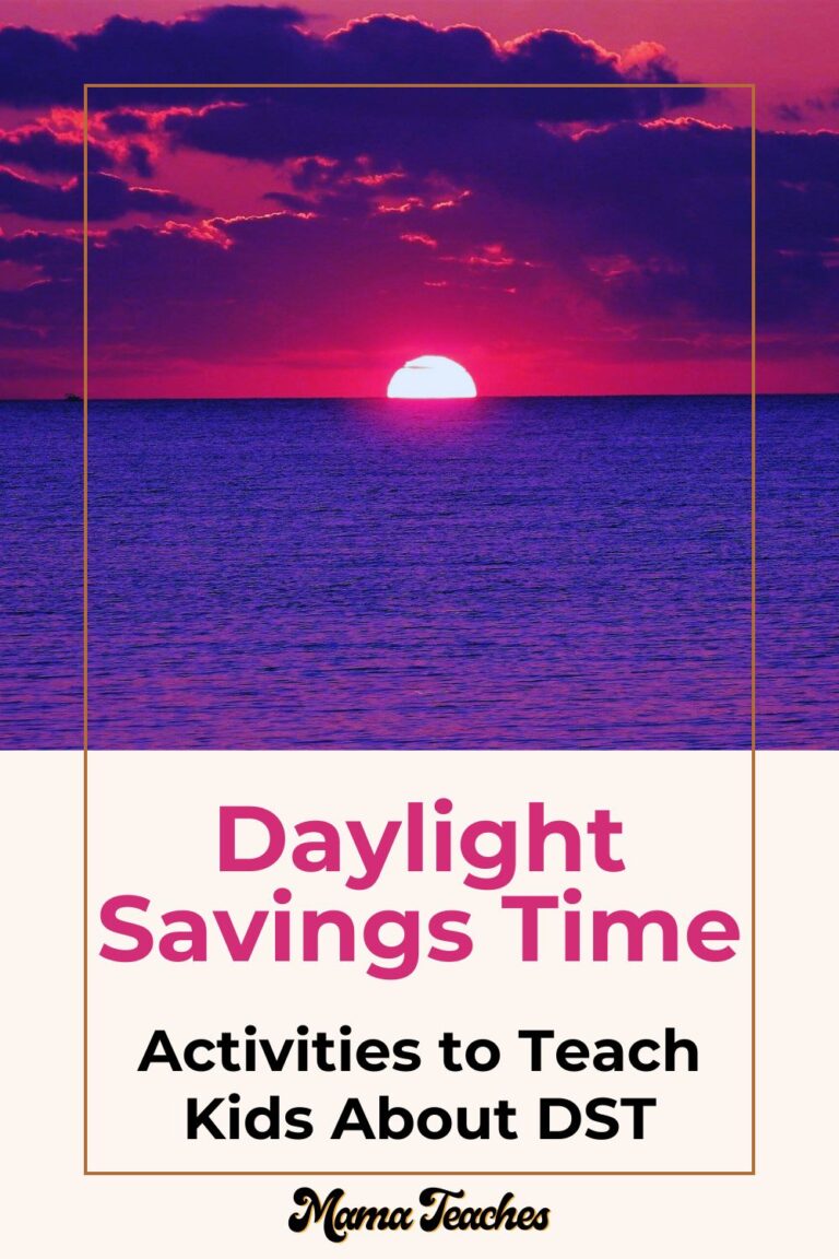 Teaching Kids About Daylight Savings Time - Mama Teaches
