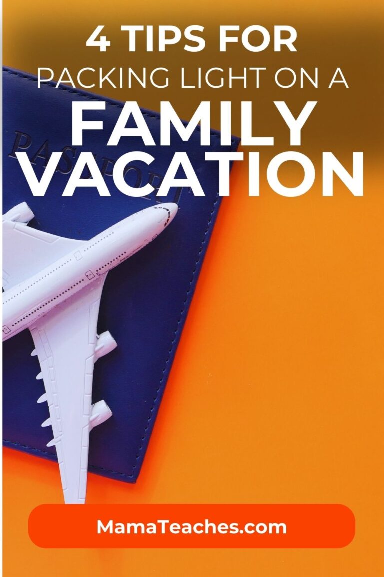 4 Tips for Packing Light on a Family Vacation - Mama Teaches