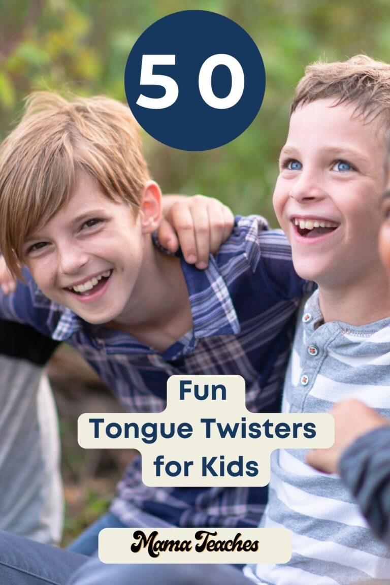 50 Fun Tongue Twisters for Kids - Mama Teaches