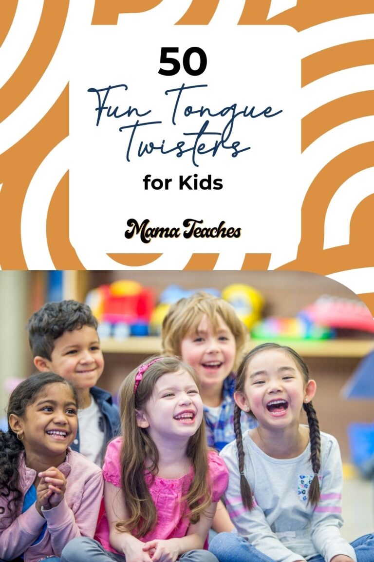 50 Fun Tongue Twisters for Kids - Mama Teaches